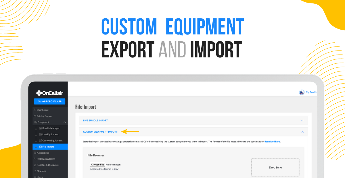New OnCall Air Features: Import / Export Feature