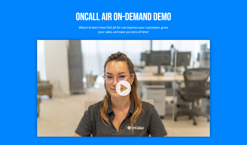 Watch OnCall Air On-Demand Demo